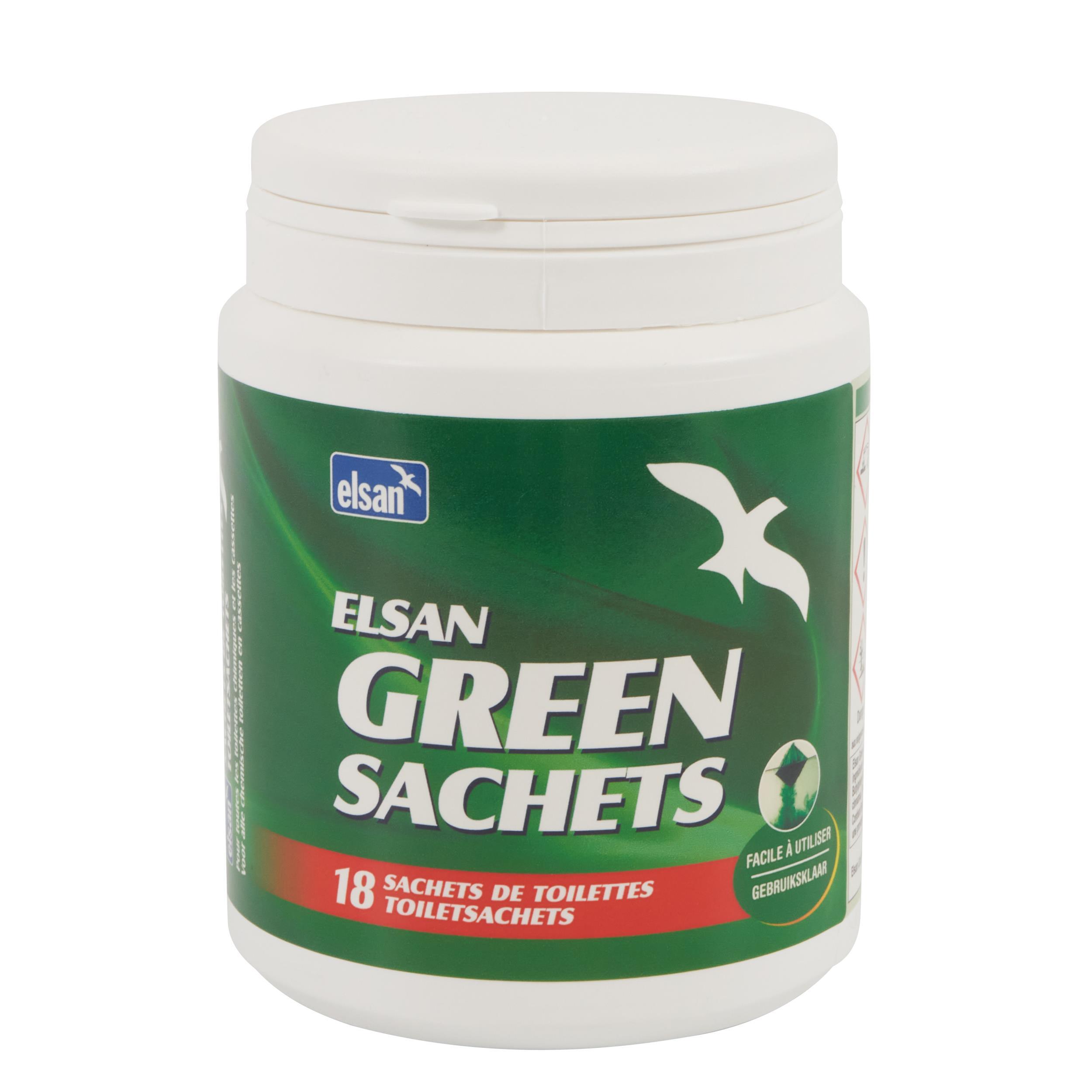 18 sachets verts Elsan - 18,90