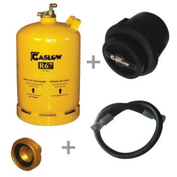 PACK Réservoir GPL 11 Kg (Boîte ext. Noire + adaptateur Fr/It ...