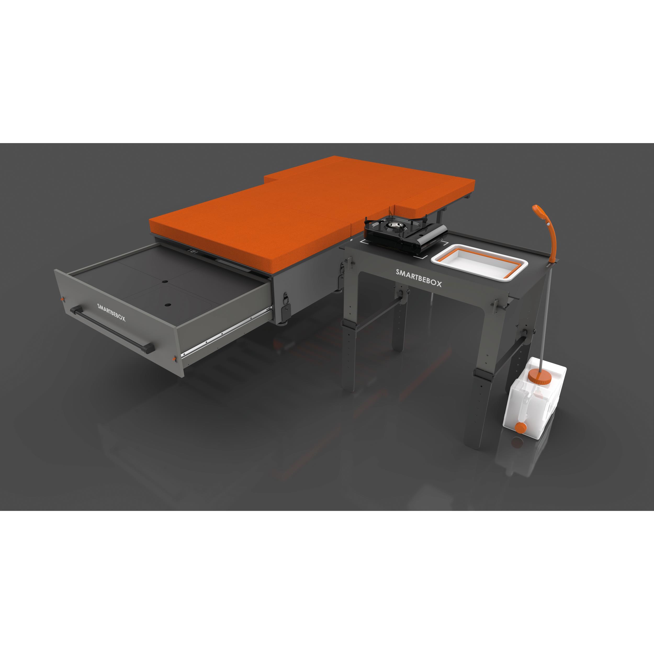 Smart Bebox complète La malle arrière avec couchage qui s'installe dans ...