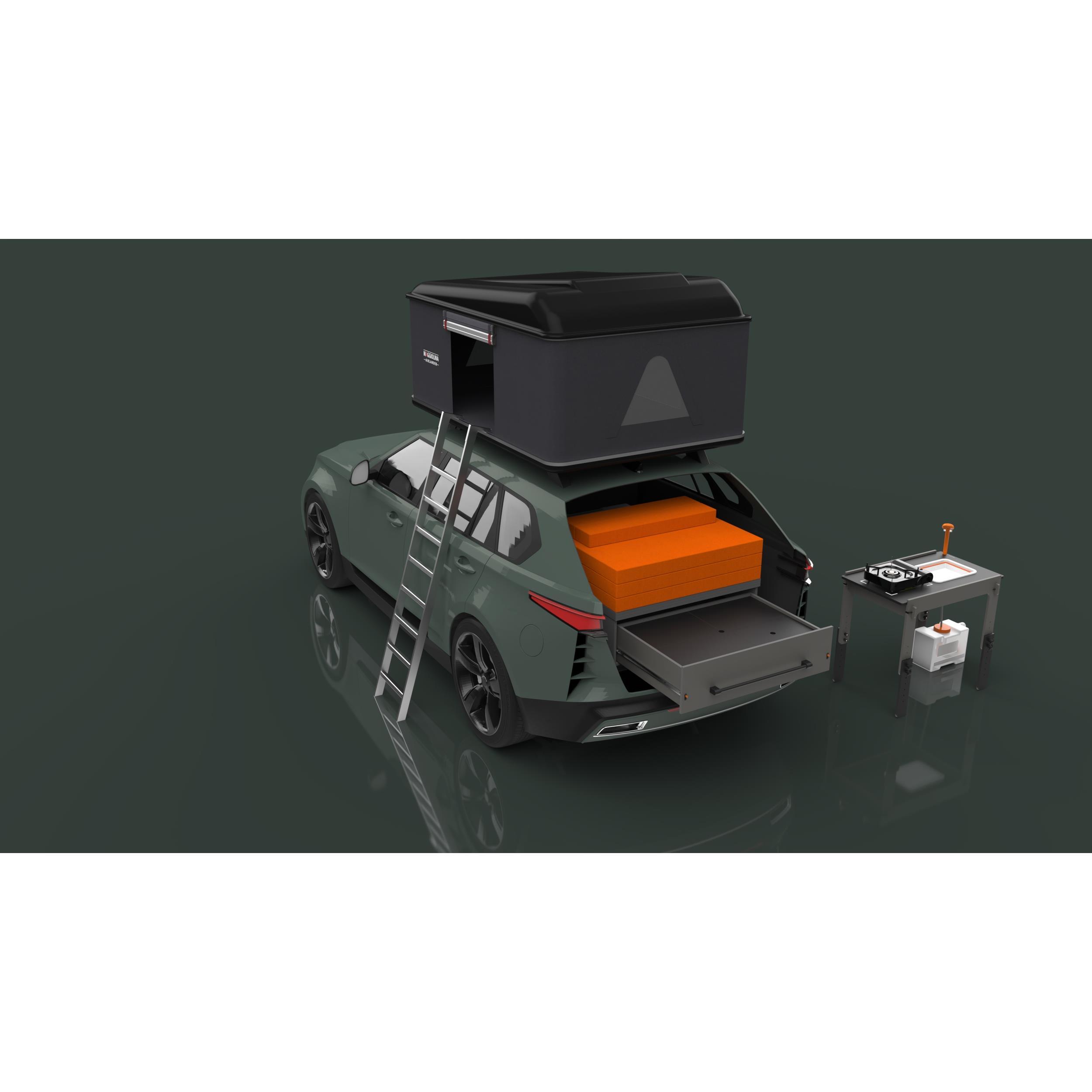 Smart Bebox complète La malle arrière avec couchage qui s'installe dans ...